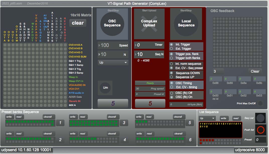 Max/Msp patches – Technology for Art and Education